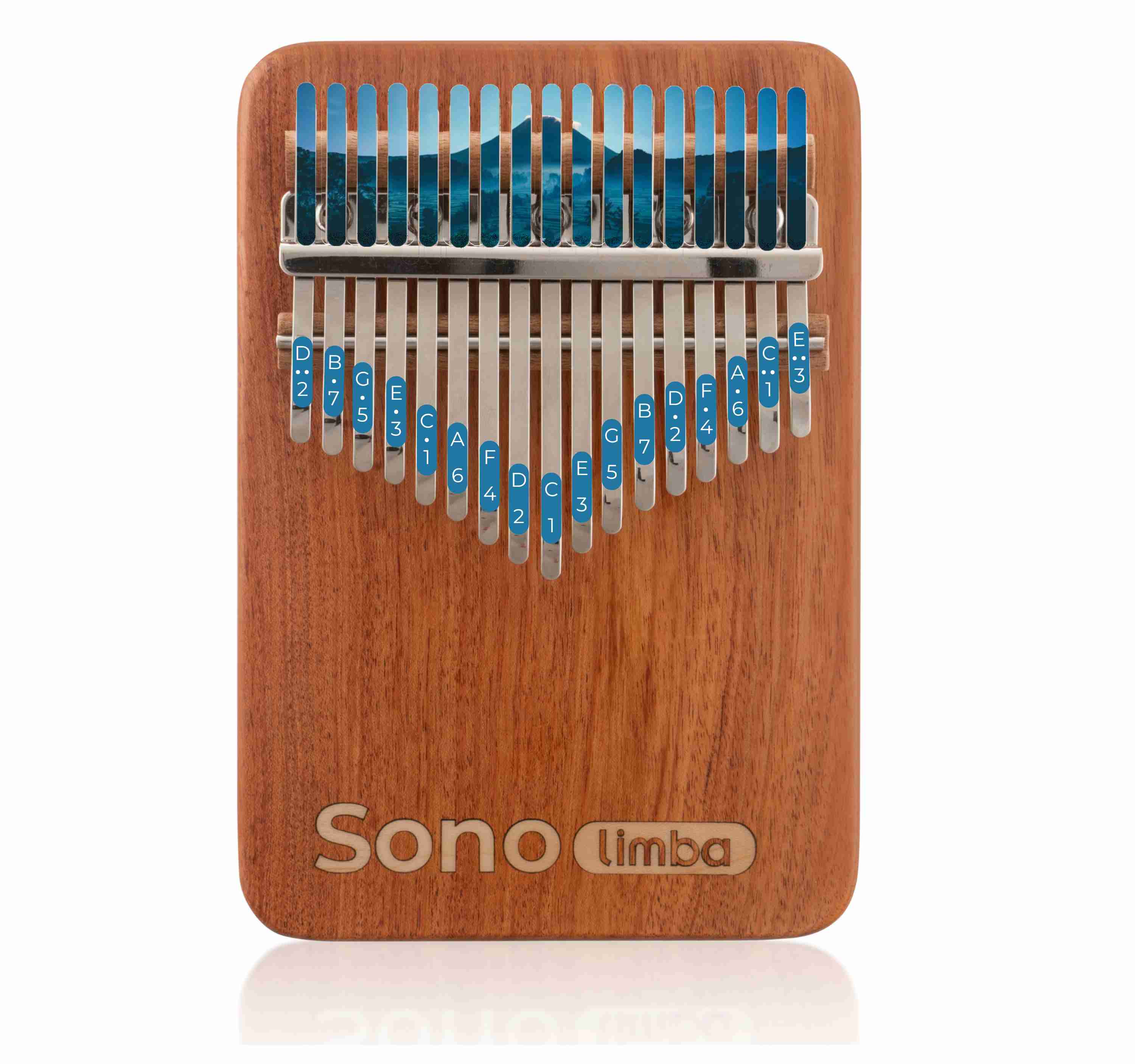 Kalimba Sticker Set - Printable music stickers for easy Kalimba labeli