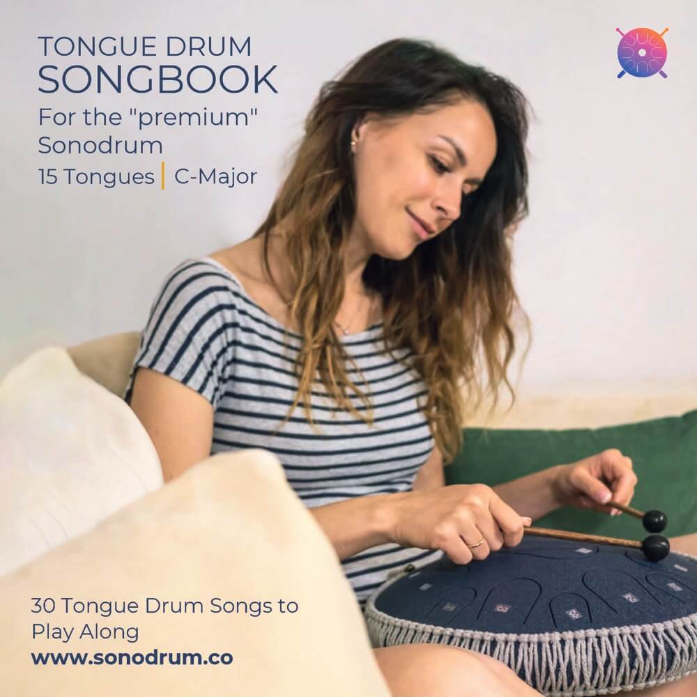 Tongue Drum Songbook - 15 Tongues - C Major - Premium - 30 Songs - Dow